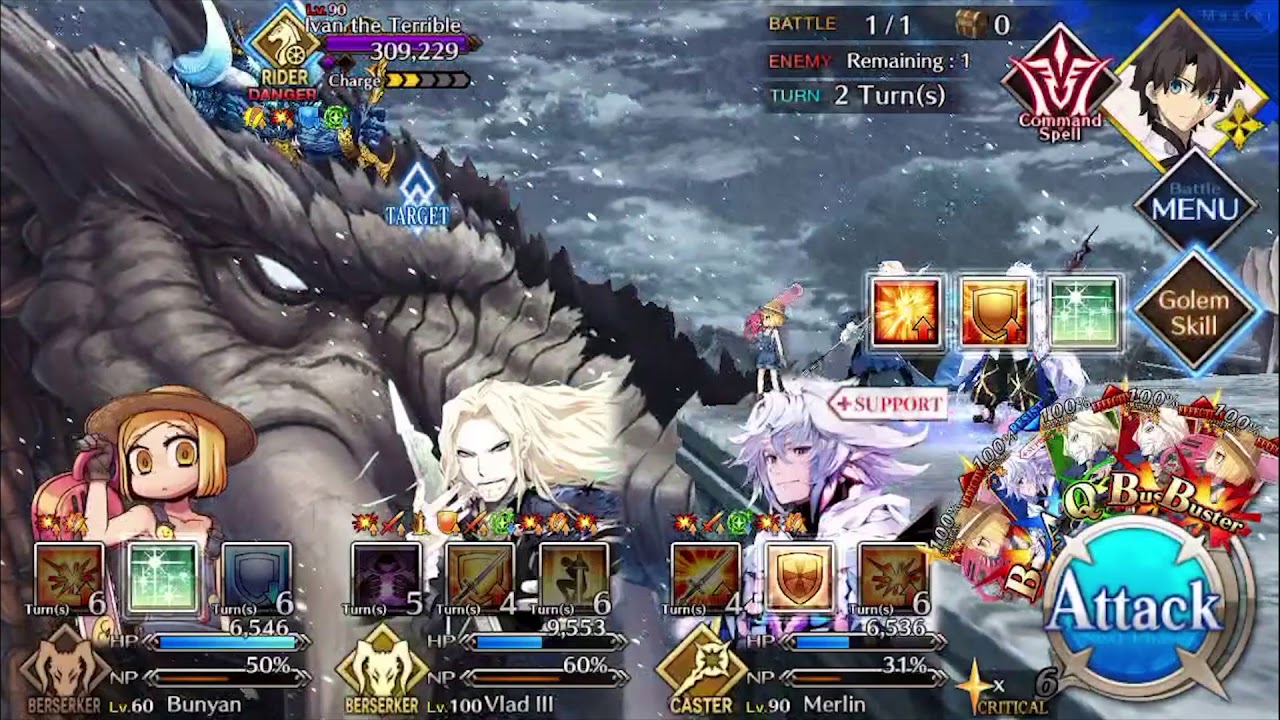 FGO [Lostbelt 1] Ivan the Terrible - Vlad 3 Turn - YouTube