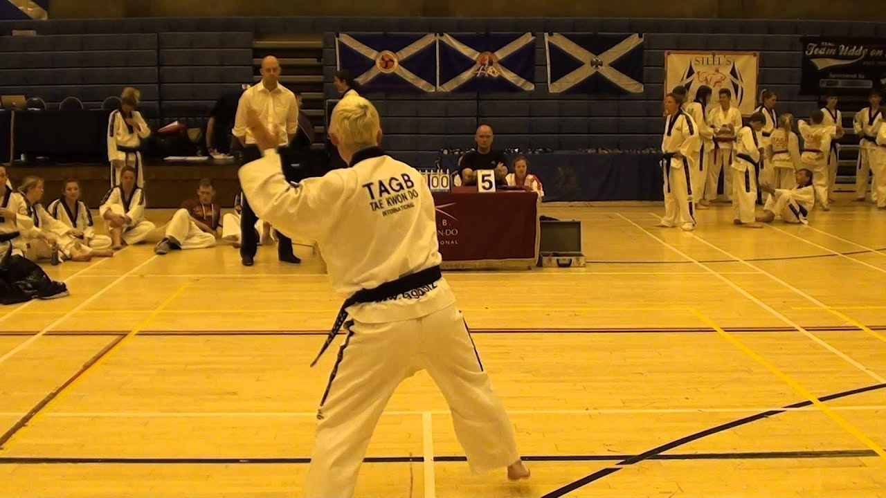 2015 TAGB Scottish Taekwondo Championships Michelle Duffy Kwang Gae ...