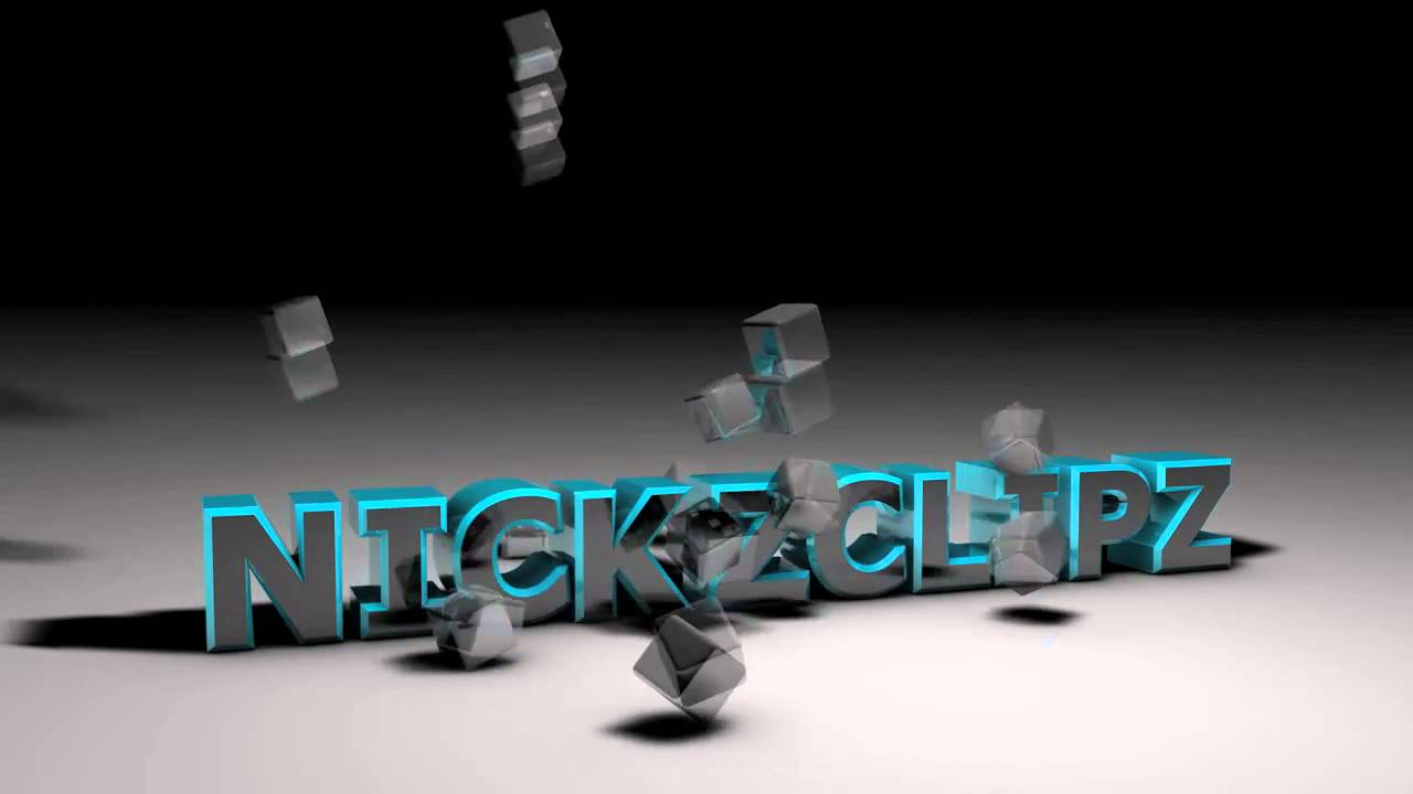 Falling Cubes | Cinema 4D | NickzClipz Intro 1# - YouTube