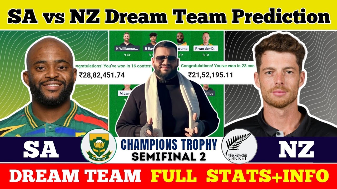 SA vs NZ Dream Team Prediction|SA vs NZ Fantasy11 Prediction|SA vs NZ ...