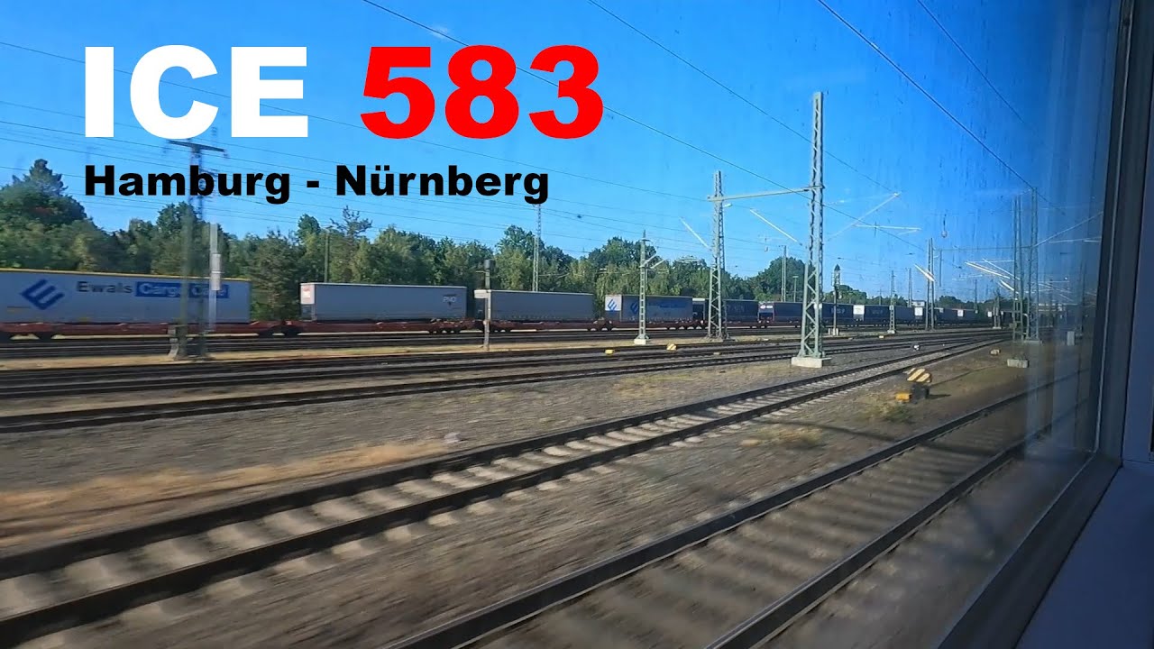 ICE 2 von Hamburg nach Nürnberg, über Bremen und Ansbach | ICE 583 ...