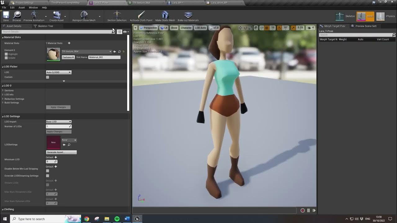 3. UE4 Custom 3rd person character and Animation Blueprint setup - YouTube