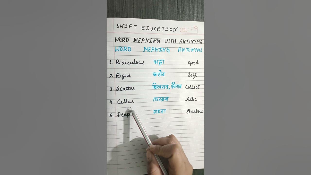 Word Meaning With Antonyms Opposite Words Swift Education word-meaning-with-antonyms-opposite-words-swift-education
