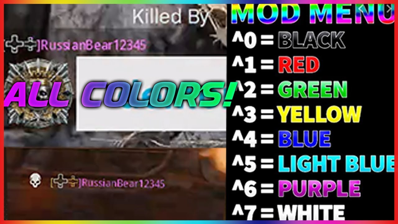how to get *ANY* COLOR NAME IN MODERN WARFARE! FULL TUTORIAL AFTER THEY ...