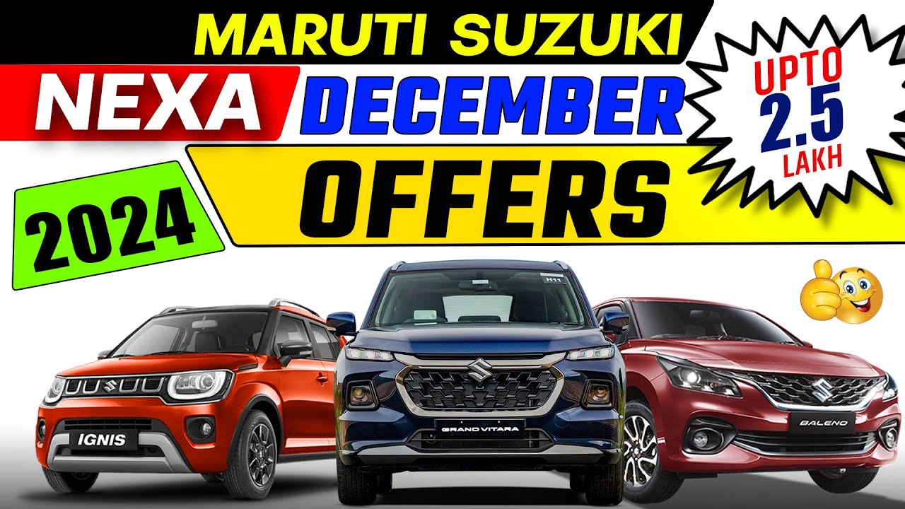 Maruti NEXA cars Discount Offers December 2024 | Year end offers 2024 ...