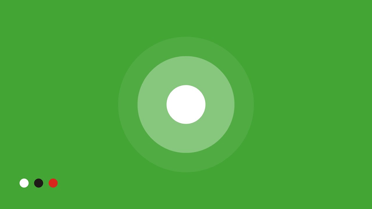 Fading circle solid center green screen overlay - YouTube