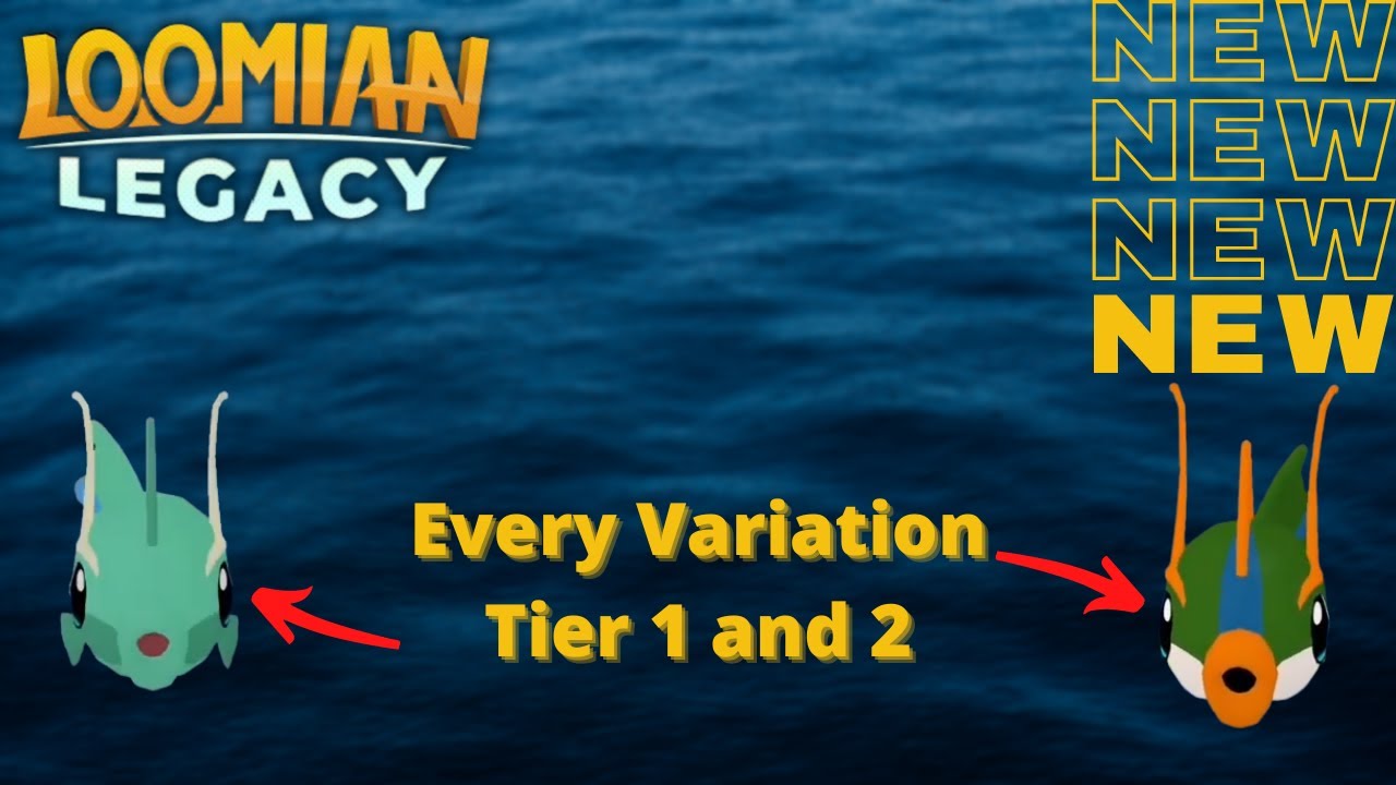 Every GOPPIE POND Variations Tiers 1-2 in GOPPIE POND UPDATE! | Loomian ...