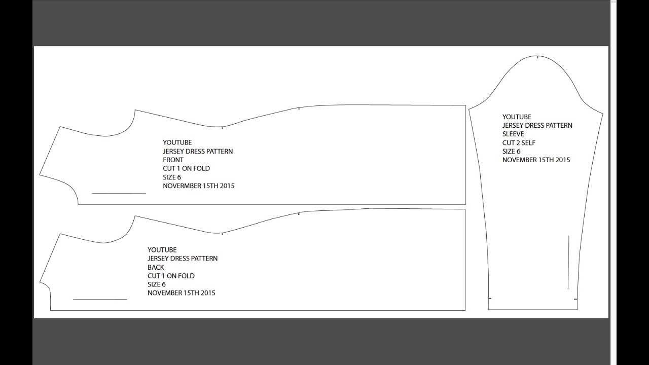 Digitize a Jersey Dress Pattern in Illustrator VIDEO 3 - YouTube