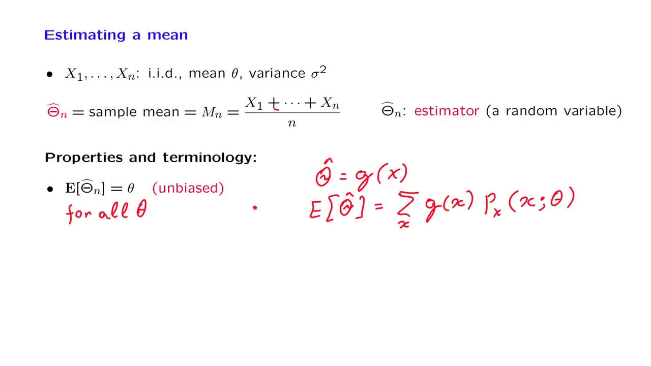 L20.3 The Sample Mean and Some Terminology - YouTube
