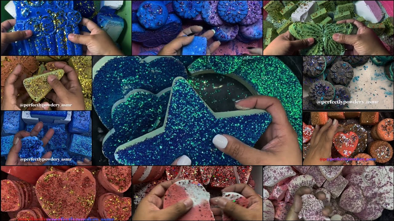 ASMR - crunch soft gymchalk reforms | edited compilation | satisfying ...