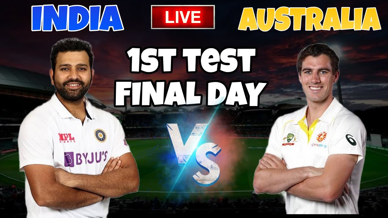 Border Gavaskar Trophy - India vs Australia 1st Test Match Final Day ...
