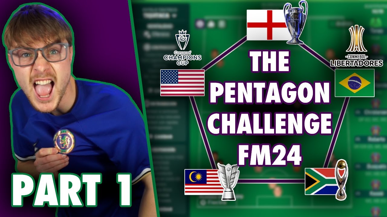ASMR - I'm Attempting The Pentagon Challenge in FM24! - YouTube