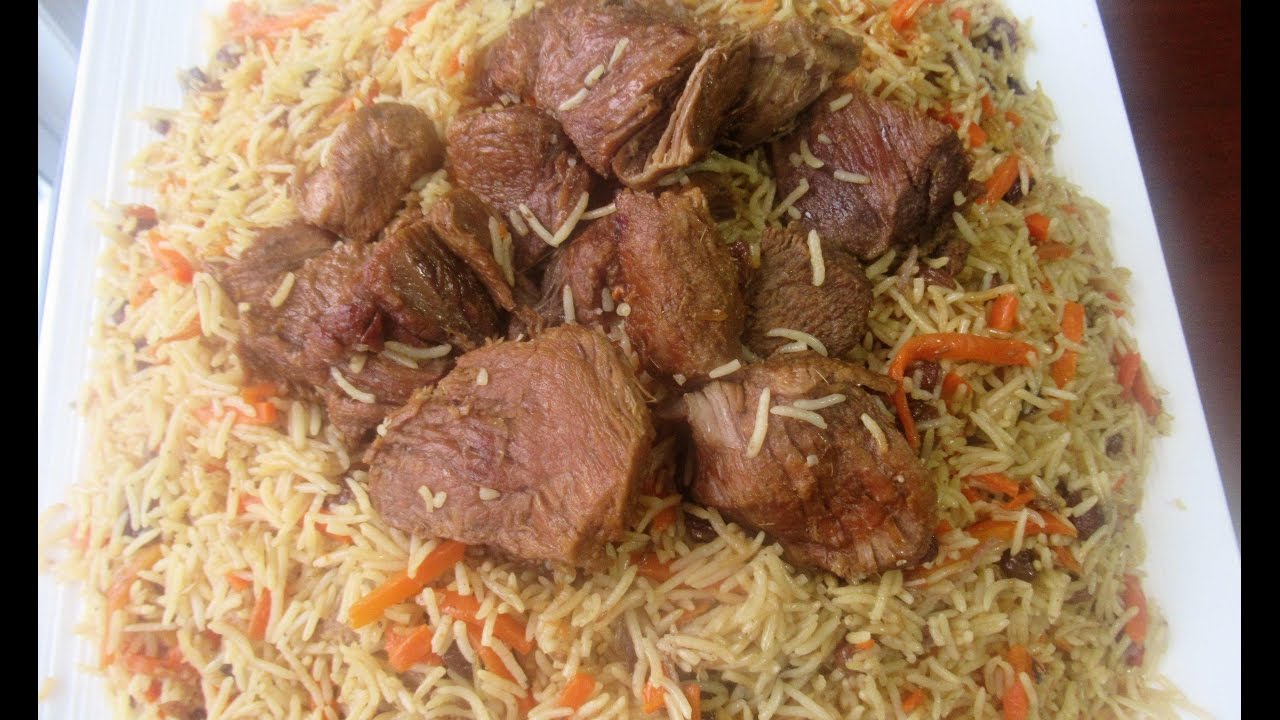 Rice , kabuli pulao ,( qabili, pulao palaw mazari )Uzbeki pulao recipe ...