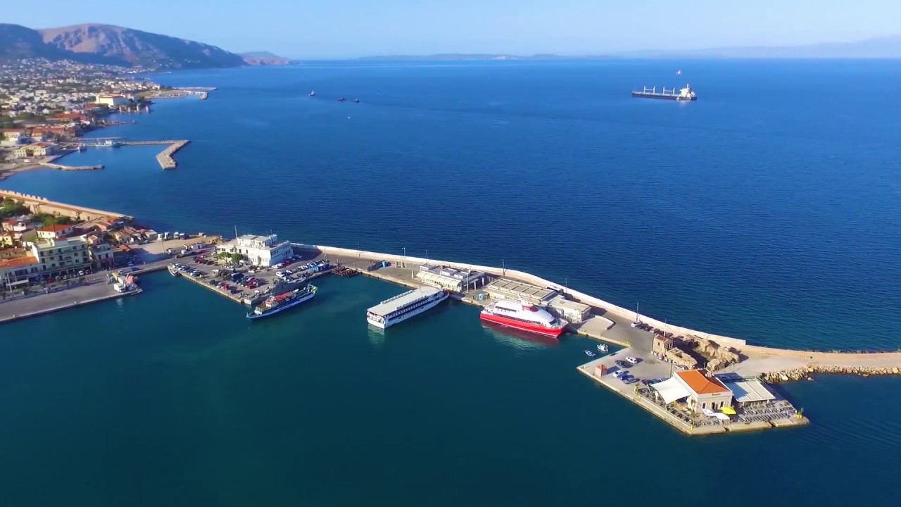 TOWN & PORT OF CHIOS ISLAND - DJI PHANTOM 3 STANDAR - NO SOUND - YouTube