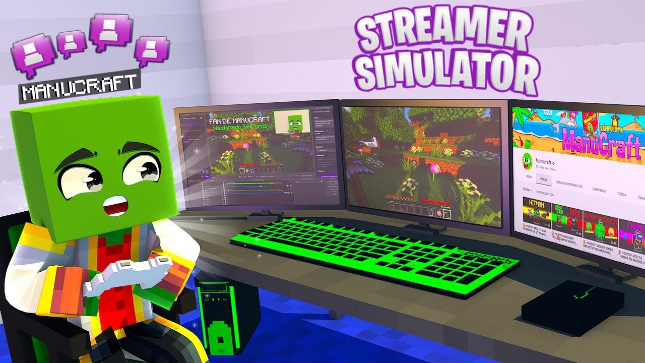 😎 ME CONVIERTO EN UN YOUTUBER MILLONARIO EN MINECRAFT 🤑 Streamer ...