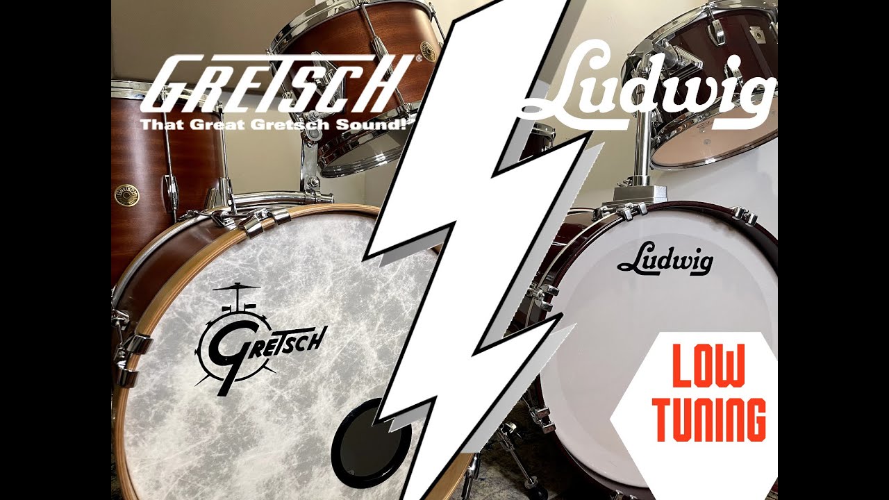 Gretsch USA Custom vs Ludwig Classic Maple - Part 3: Low Tuning - YouTube