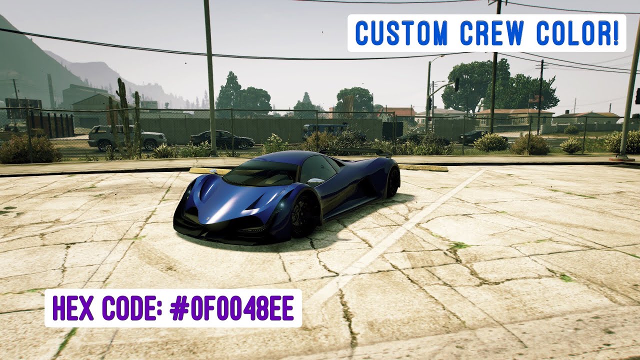 Custom Crew Color #1 - GTA 5 ONLINE - YouTube