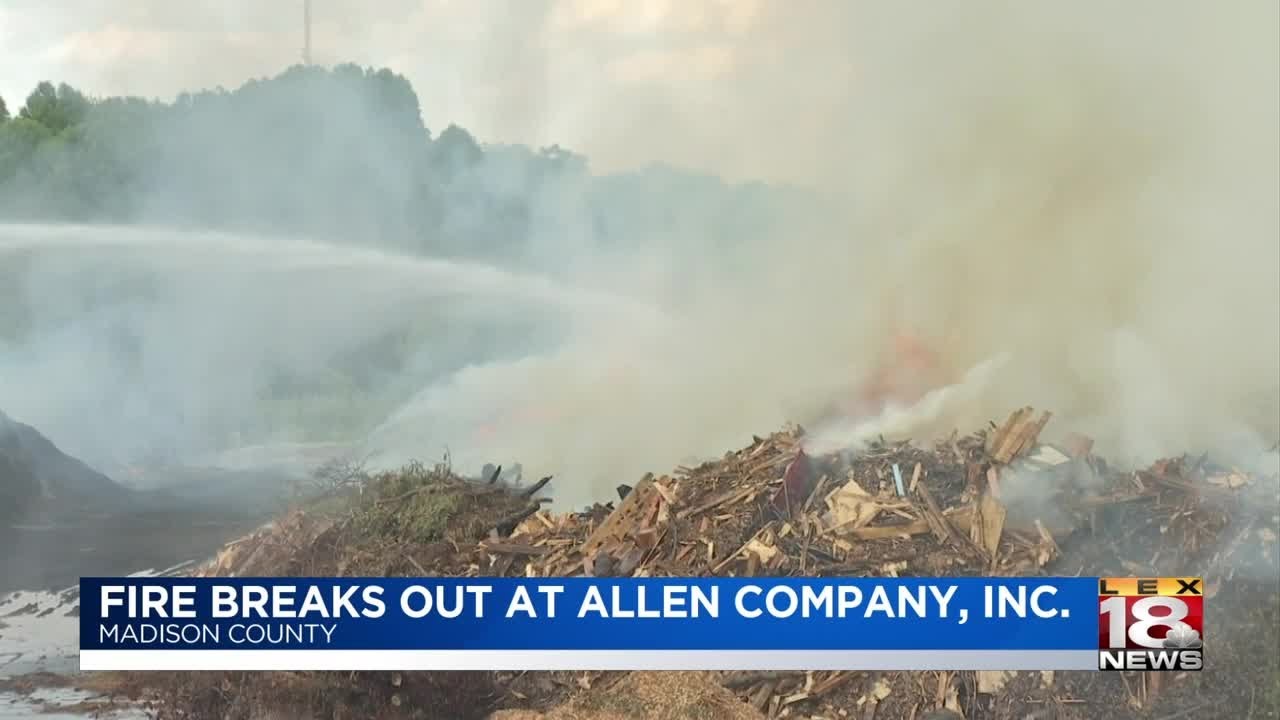 Fire breaks out at Allen Company Inc. - YouTube