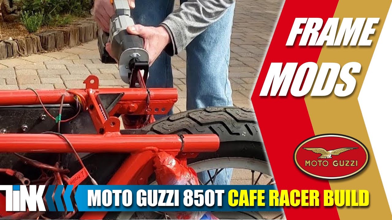 #CafeRacer Build Project | Painting the Frame #MotoGuzzi # ...