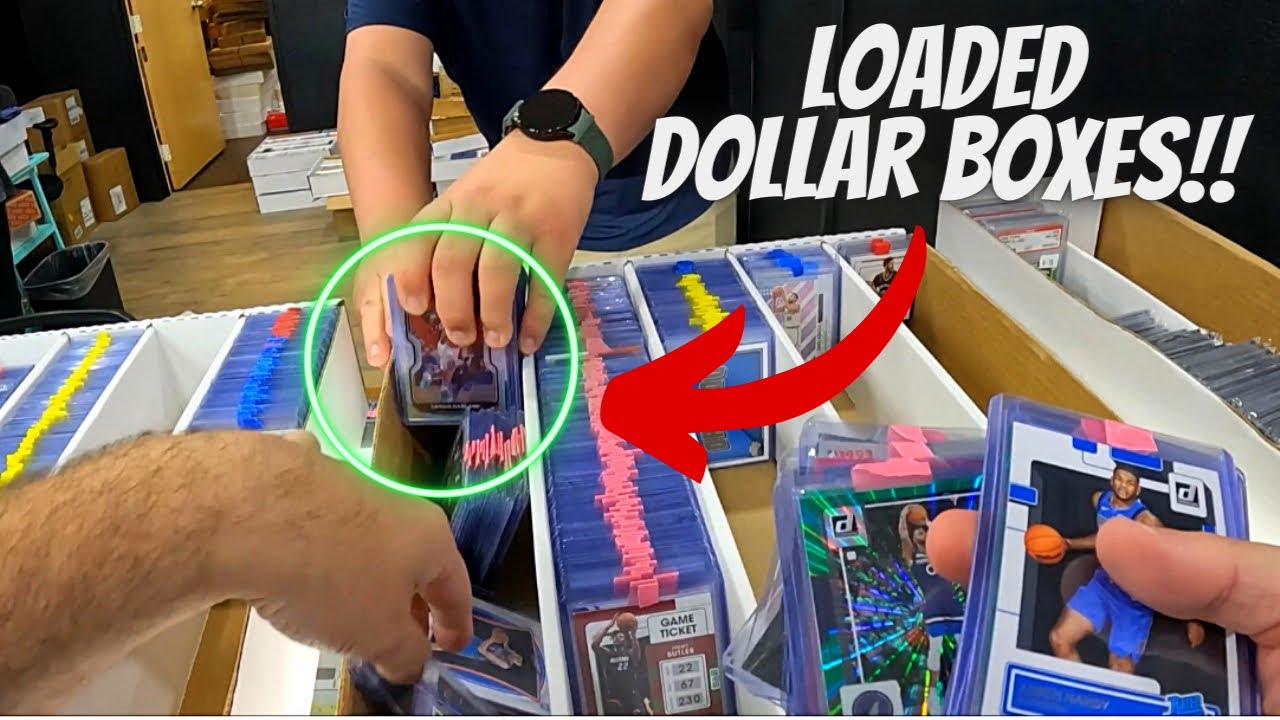 THEY KEPT ADDING CARDS TO THIS LOADED SPORTS CARD DOLLAR BOX - YouTube