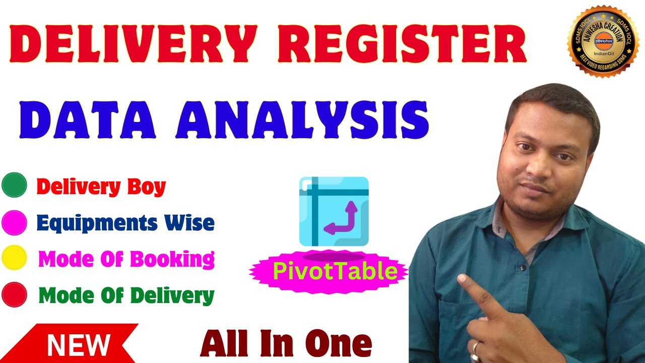 Delivery Register Analysis by Using PivotTable in Excel - YouTube