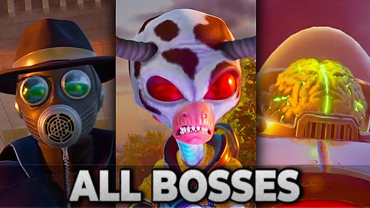 Destroy All Humans! Remake - All Bosses + Ending - YouTube