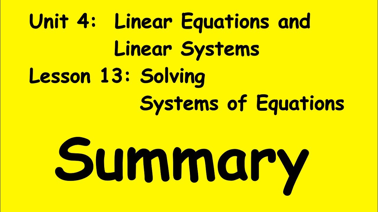 8th Grade Illustrative Mathematics: Grade 8; Unit 4; Lesson 13: Summary ...