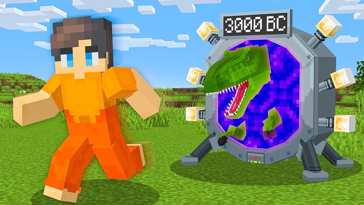 Milo Builds A TIME MACHINE in Minecraft - YouTube