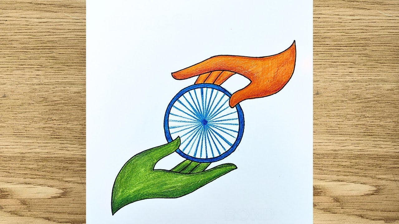 Very easy Independence Day drawing| Independence day drawing| Happy ...