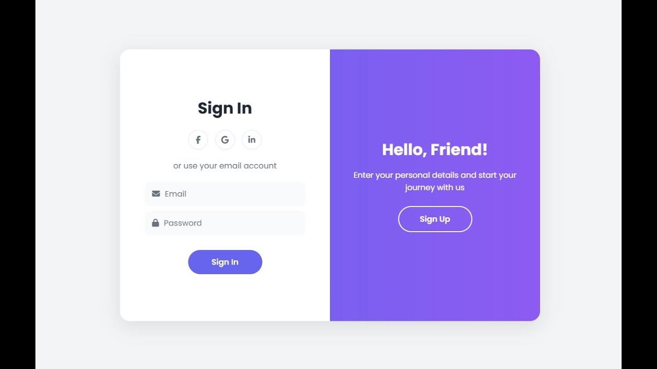How to Build a Login & Registration Form with HTML | Beginner Tutorial ...