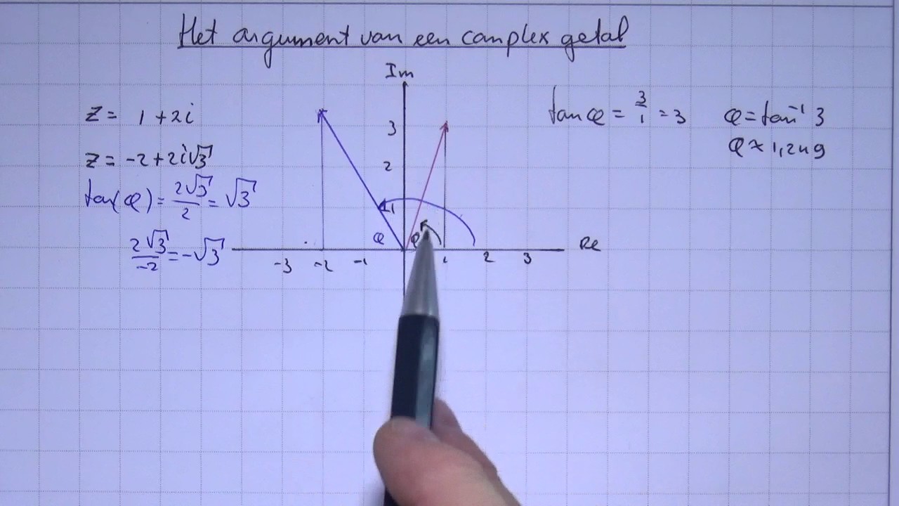 VWO5wisD_H10_6 Het argument van een complex getal - YouTube