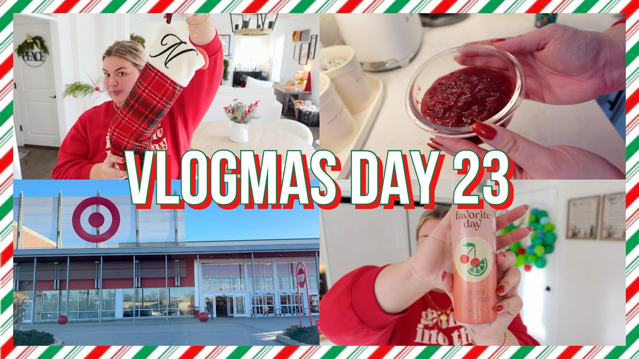 STOCKING STUFFING, HOMEMADE CRANBERRY SAUCE + TARGET RUN | VLOGMAS DAY ...