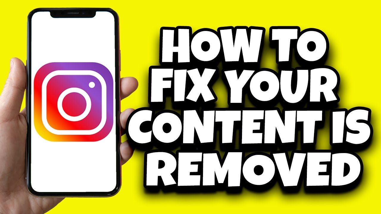 How To Fix Instagram Content Removed (Problem Solved) - YouTube