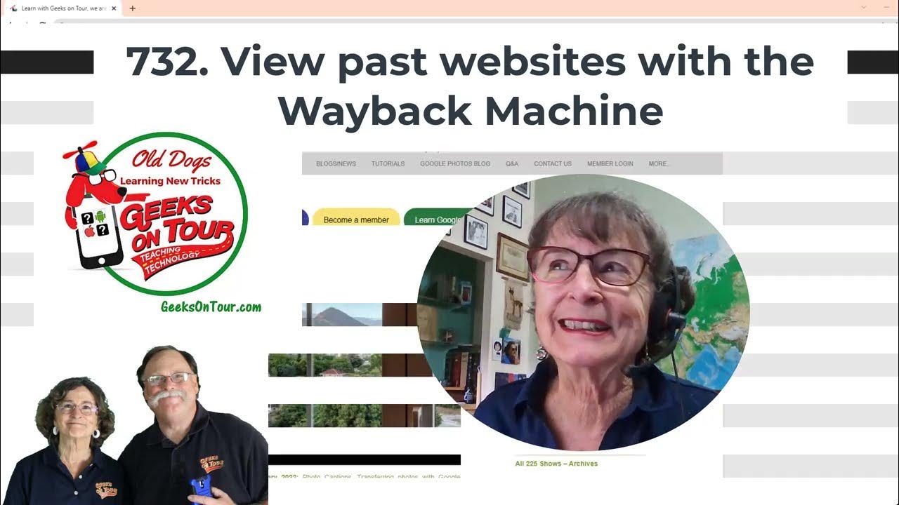 View Past Websites with the Wayback Machine Tutorial Video 732 - YouTube