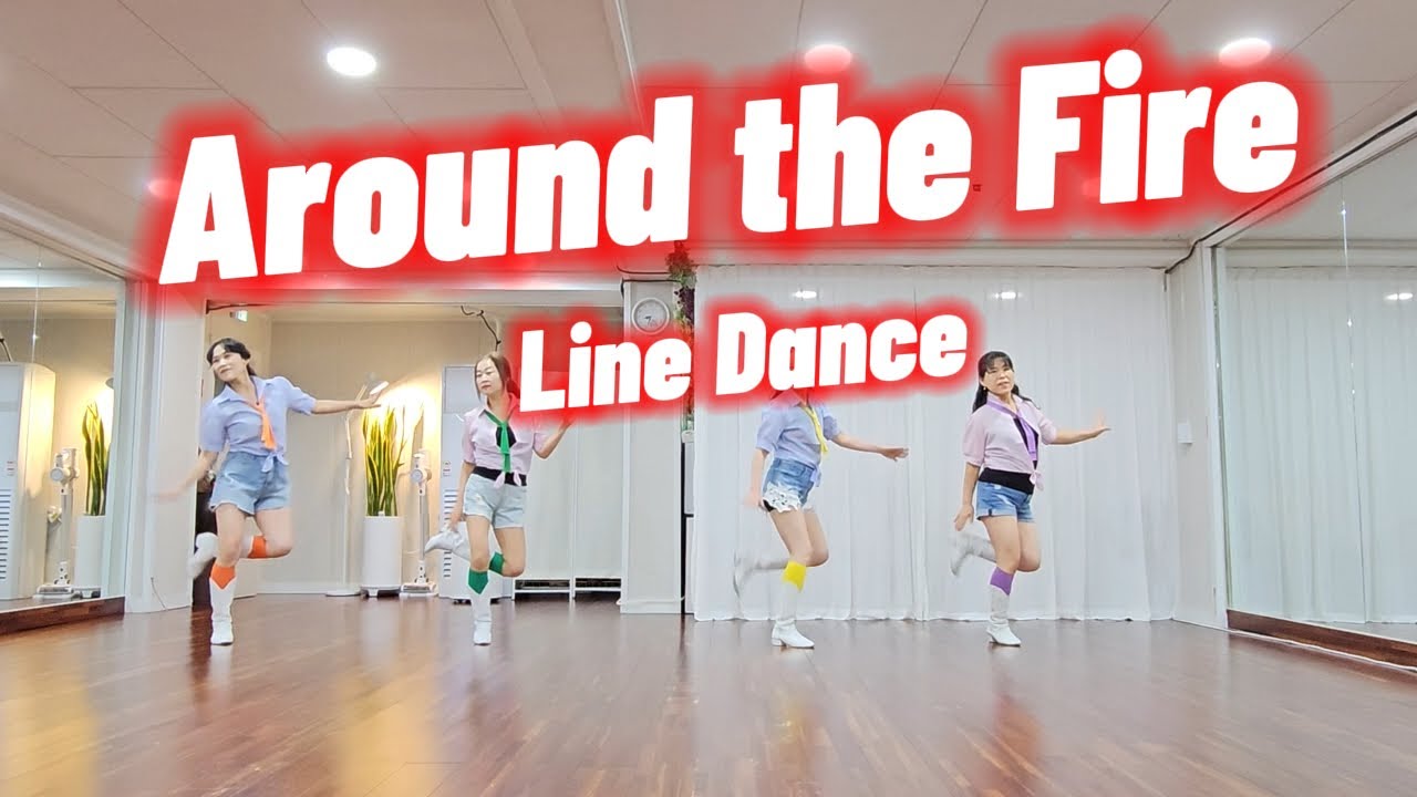 [MK프랜즈[Around the Fire l linedance l 라인댄스 l 중급 - YouTube