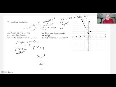 PreCalc Piecewise Functions and Graphs - YouTube