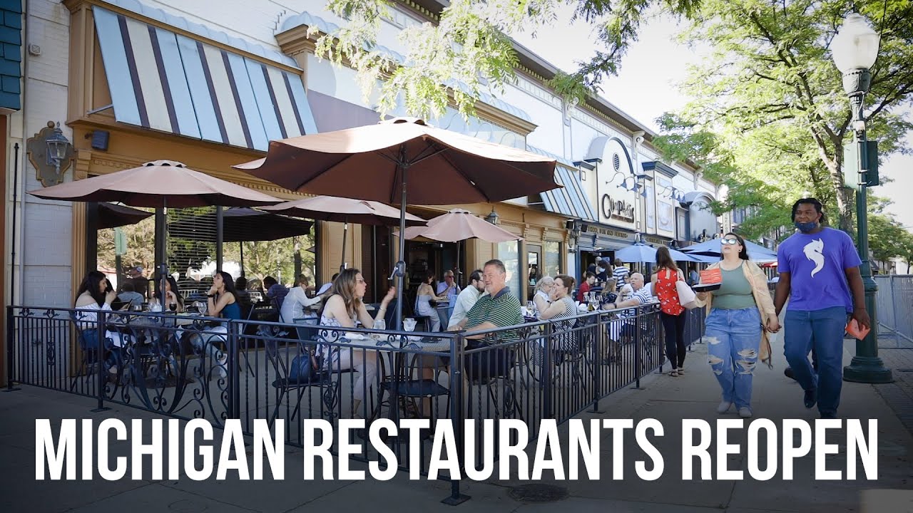 Michigan Restaurants reopen following coronavirus shutdown - YouTube