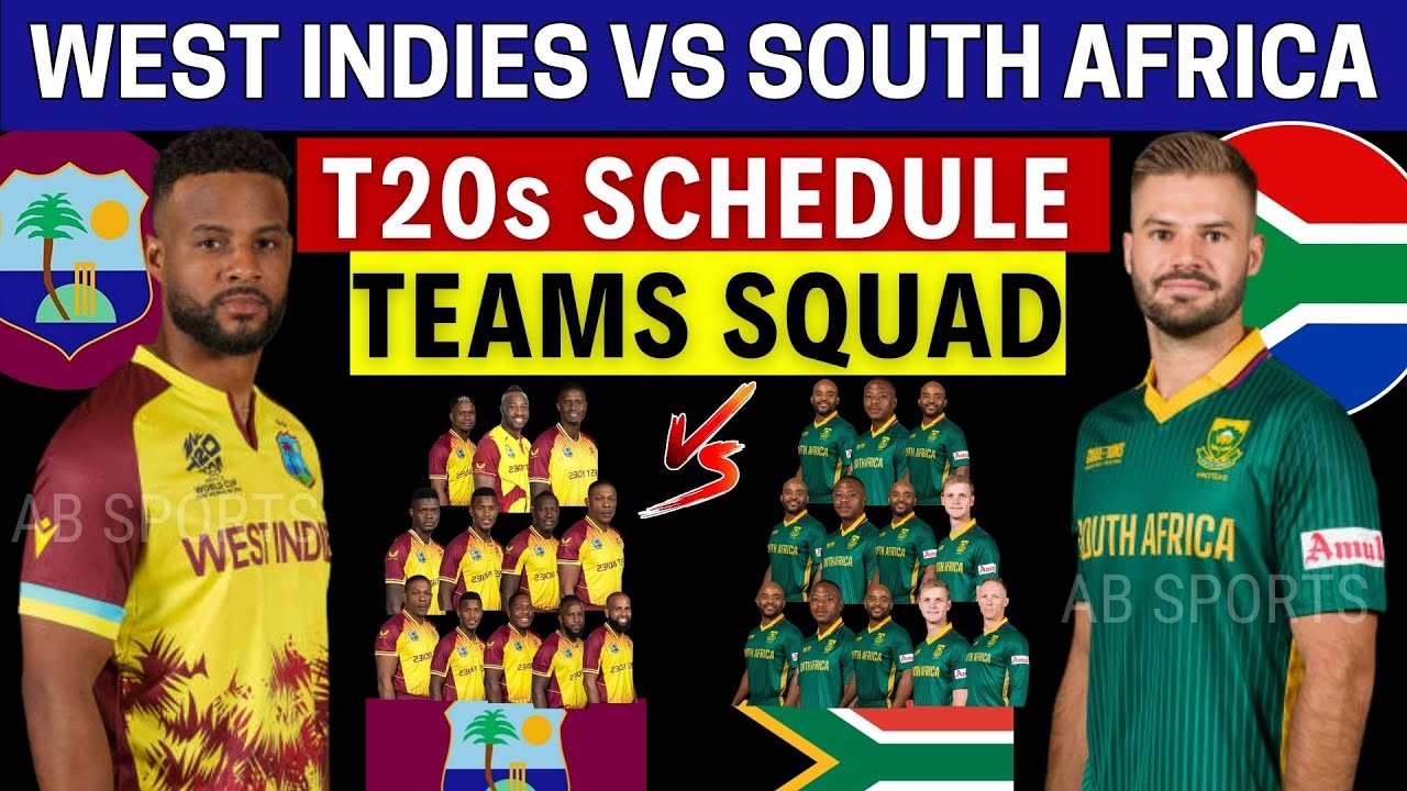 West Indies vs South Africa T20 Series 2026|schedule and Both teams ...