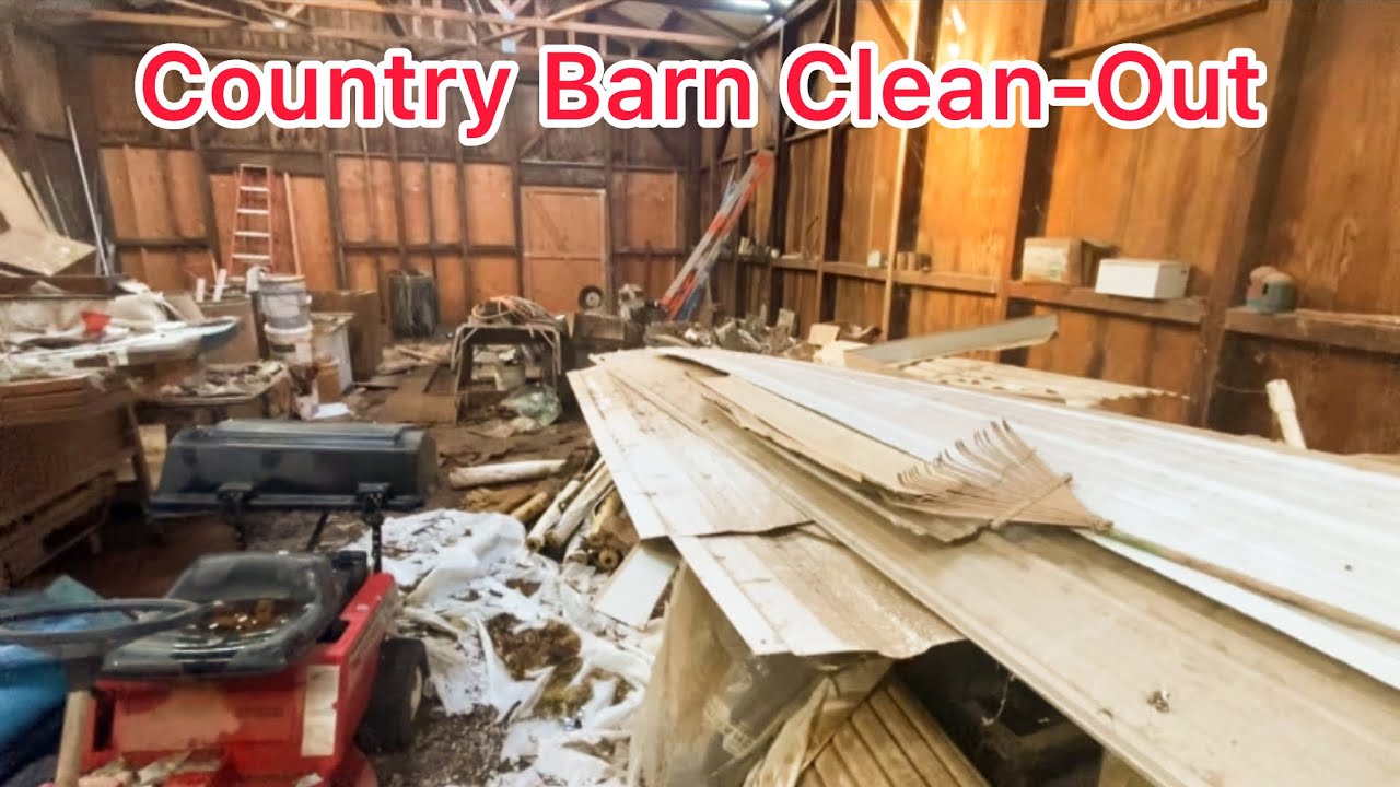 Cleaning Up A Barn Left For Over 40 Years - YouTube