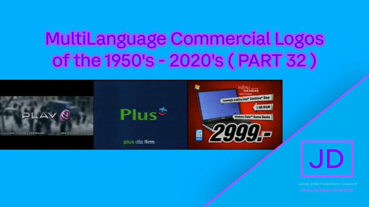 MultiLanguage Commercial Logos of the 1950's - 2020's ( PART 32 ) - YouTube