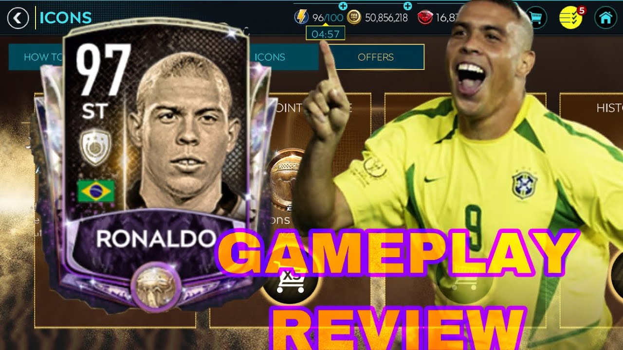 ICON R9 RONALDO 97 RATED GAMEPLAY REVIEW | IS HE THE BEST ST IN FIFA ...