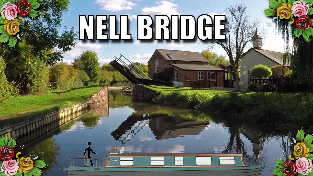 Nell Bridge, River Cherwell, Aynho Weir lock - more narrowboat journeys ...