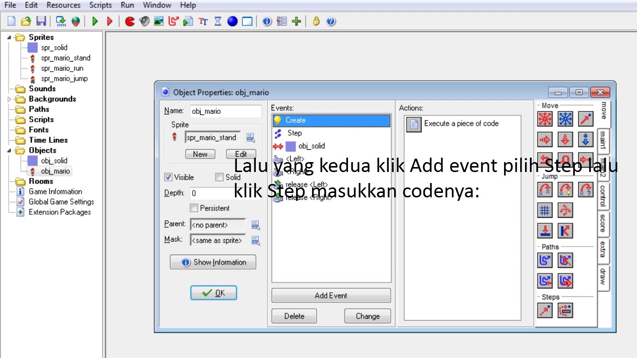 Arifin Channel Cara membuat game super mario dari game maker 8 1 lite - YouTube