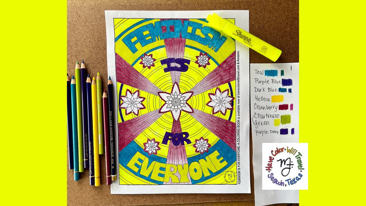 Make Your Coloring Pages Glow With Highlighters! - YouTube