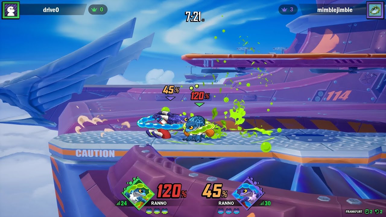 Rivals of Aether 2 Steam Demo lobby matches- drive0 (Ranno) VS ...