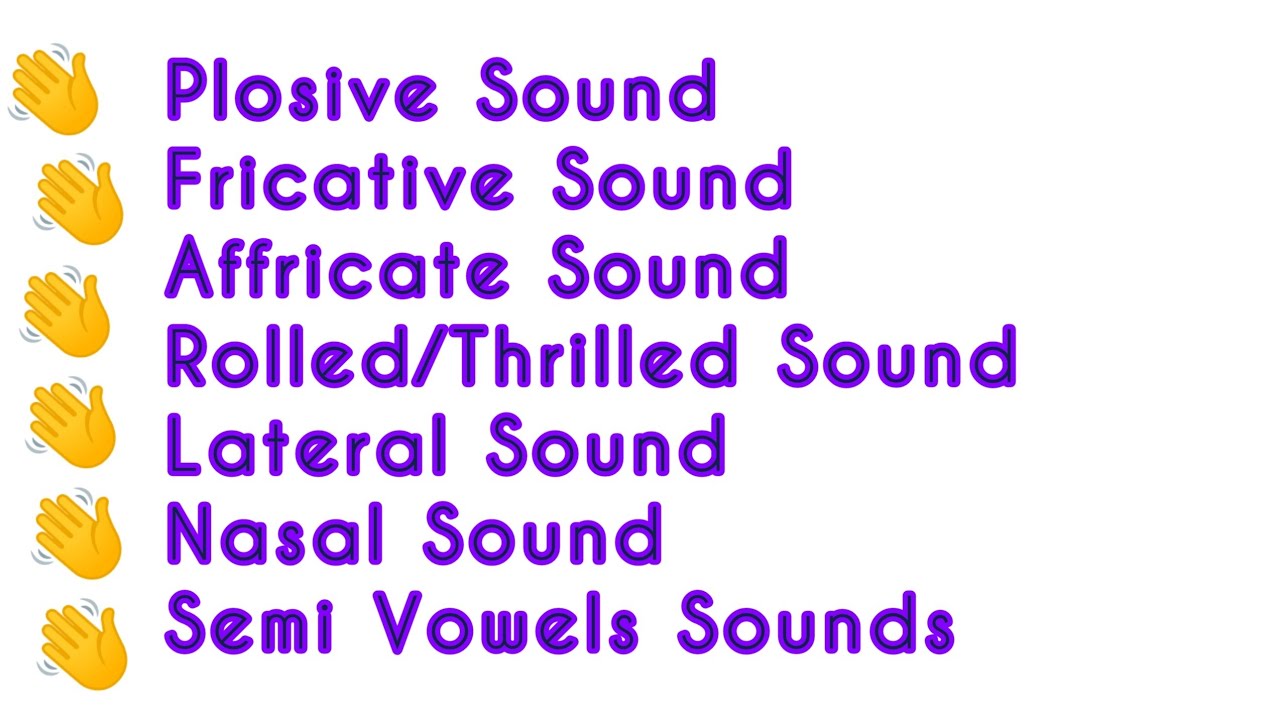 Alterations of Consunents Sounds/plosive/fricative/affricates/rolled ...