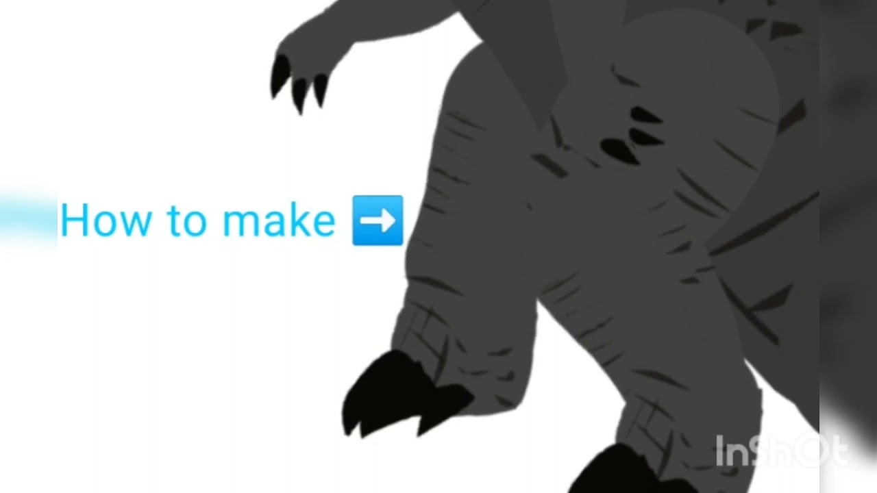 How to make Godzilla walking animation - YouTube