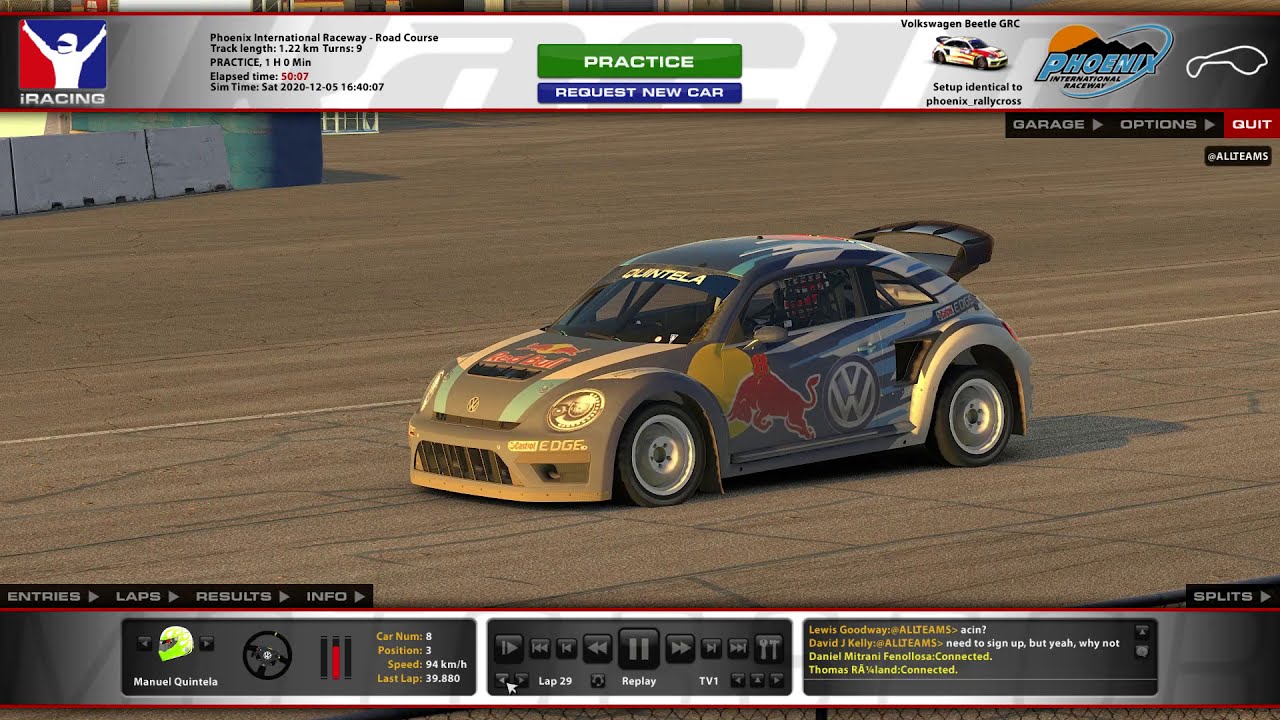 IRacing - VW Beetle iRX around Phoenix (Practice) - YouTube