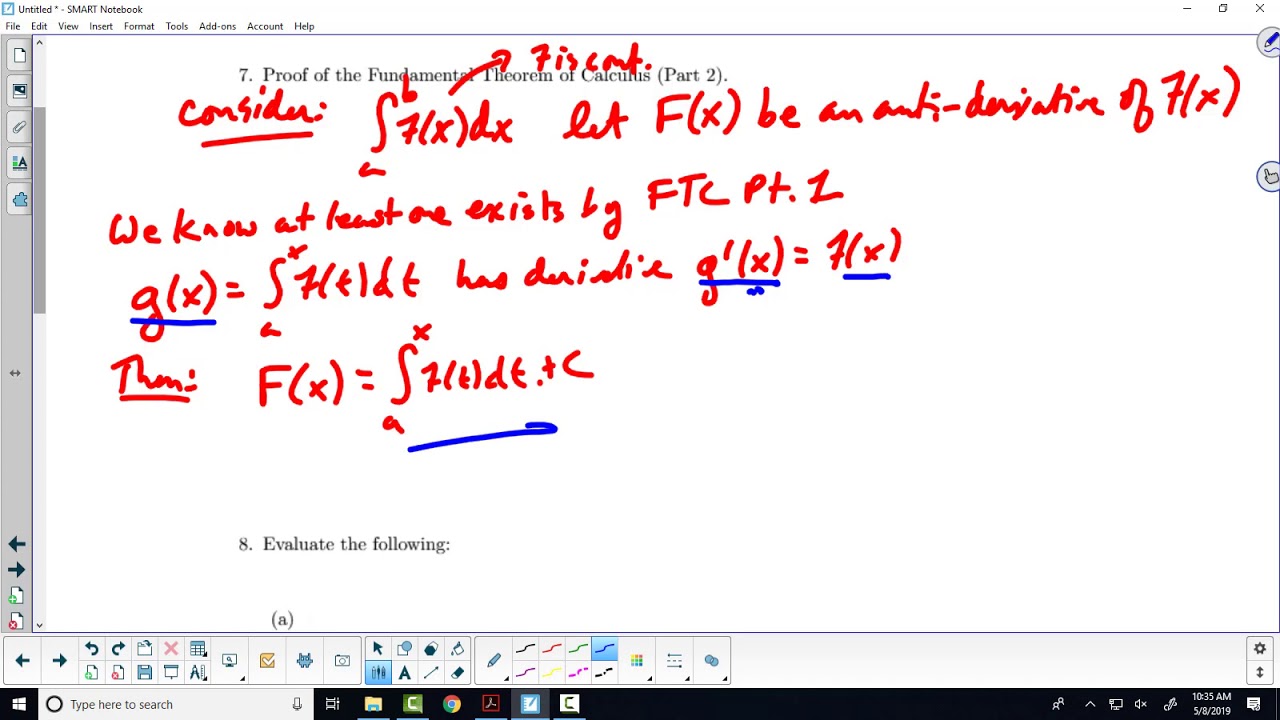 Sec. 5.3 Proof of FTC pt 2 - YouTube
