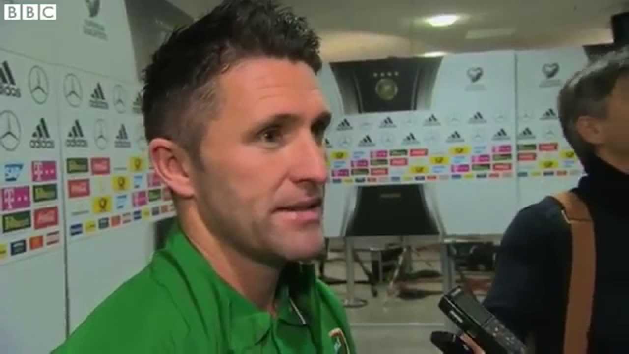 Germany v Republic of Ireland - Post Match Interview - Robbie Keane (14 ...